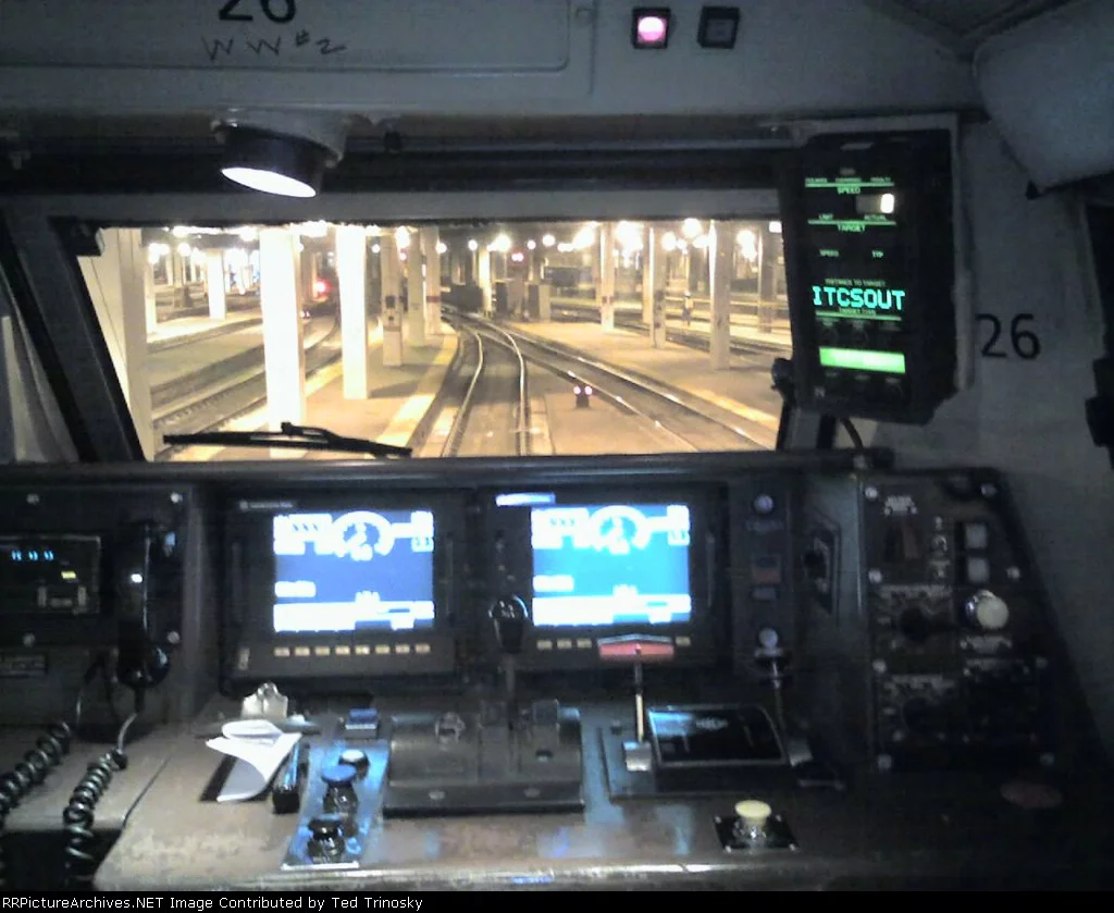 Amtrak Locomotive Cab